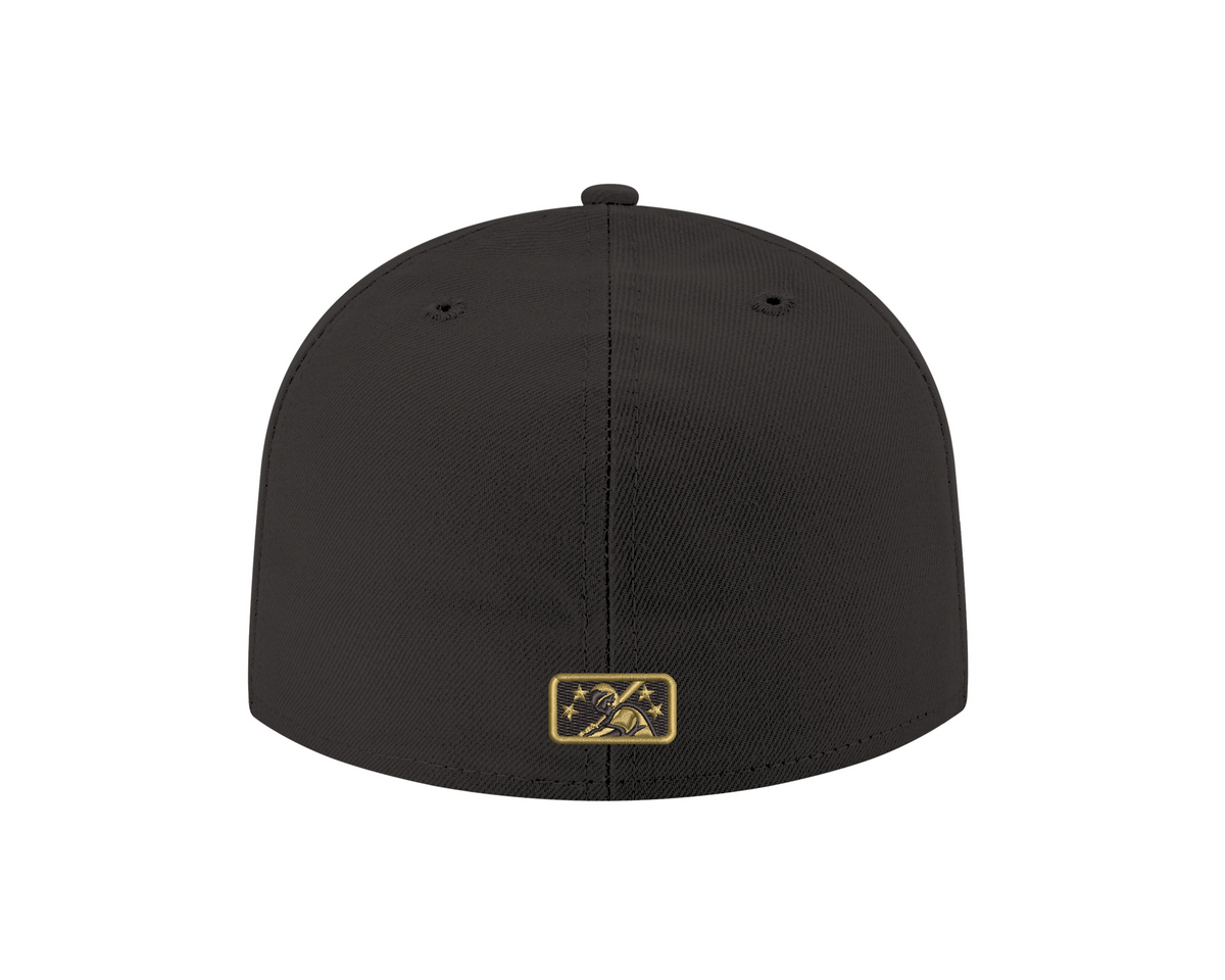 Rome Emperors New Era 59FIFTY Black/Metallic Gold Fitted – Minor League Baseball Official Store