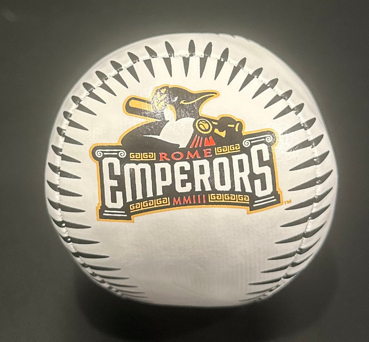 Rome Emperors White Soft Baseball – Minor League Baseball Official Store