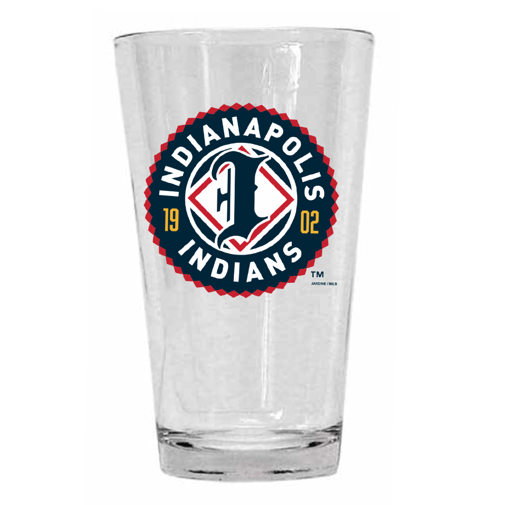 Indianapolis Indians 16oz Primary Logo Pint Glass – Minor League ...