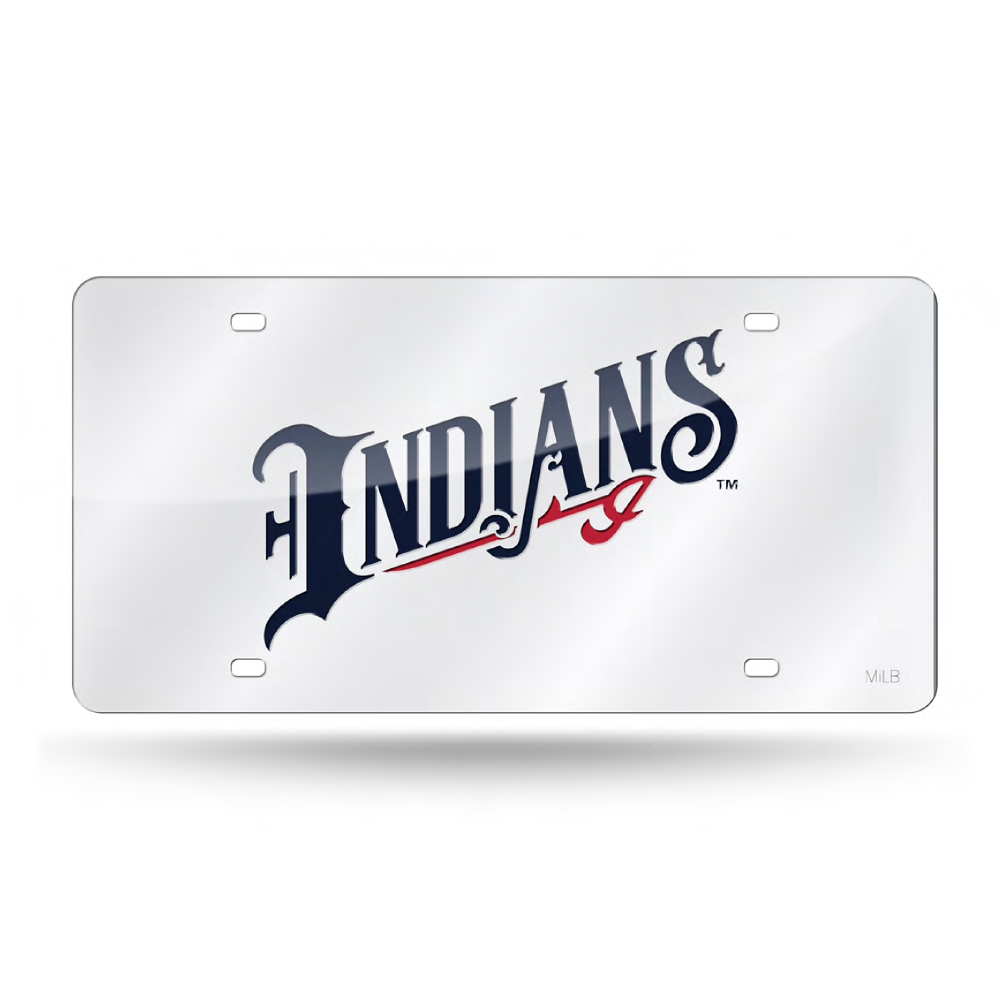 Indianapolis Indians Silver Wordmark License Plate – Minor League ...