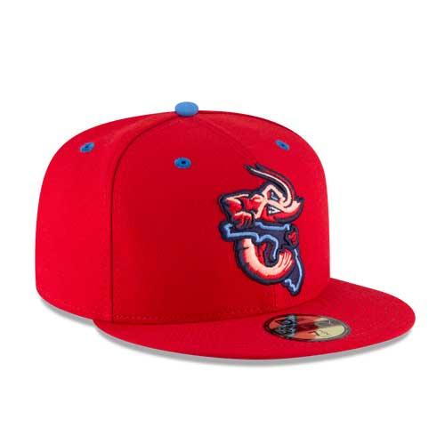 Jacksonville Jumbo Shrimp Official On-Field Red Alternate On Field 59F ...