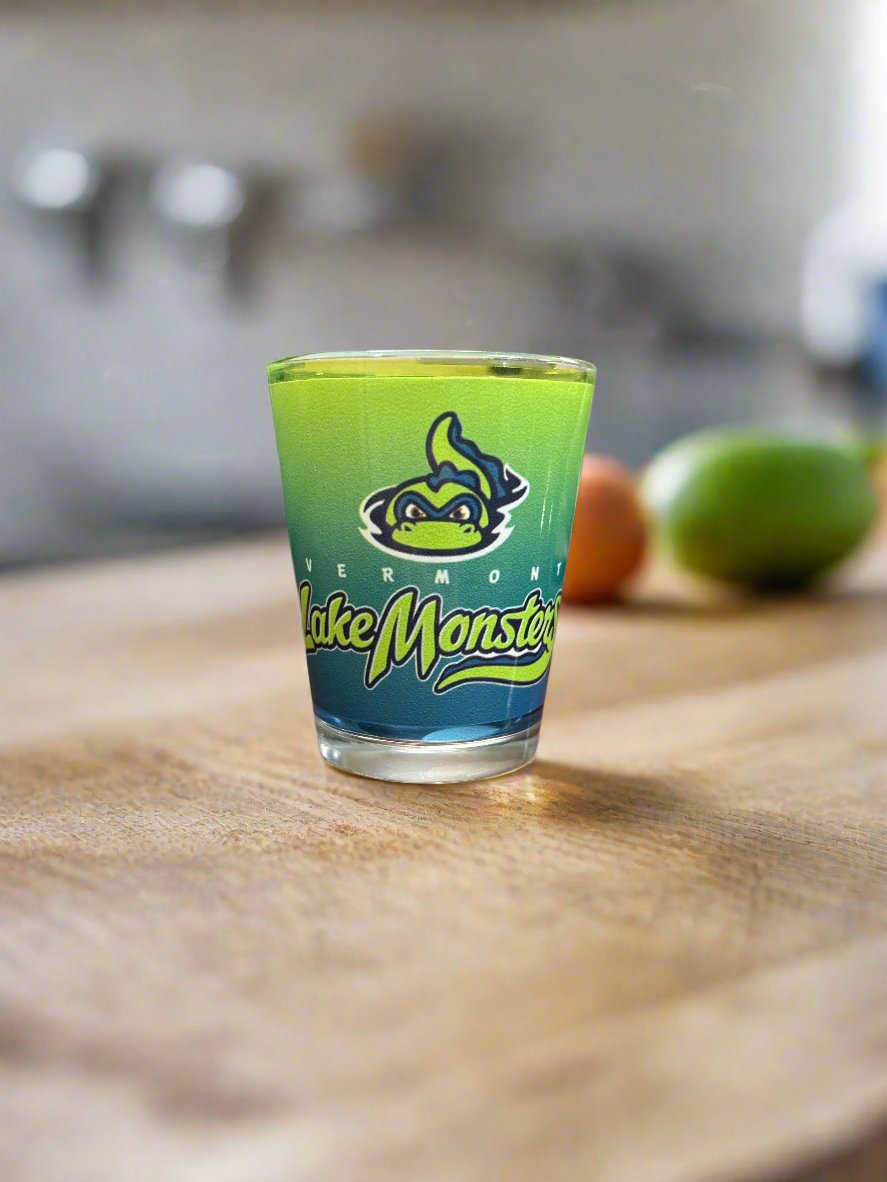 Lake Monsters Blue and Green Shot Glass – Minor League Baseball ...