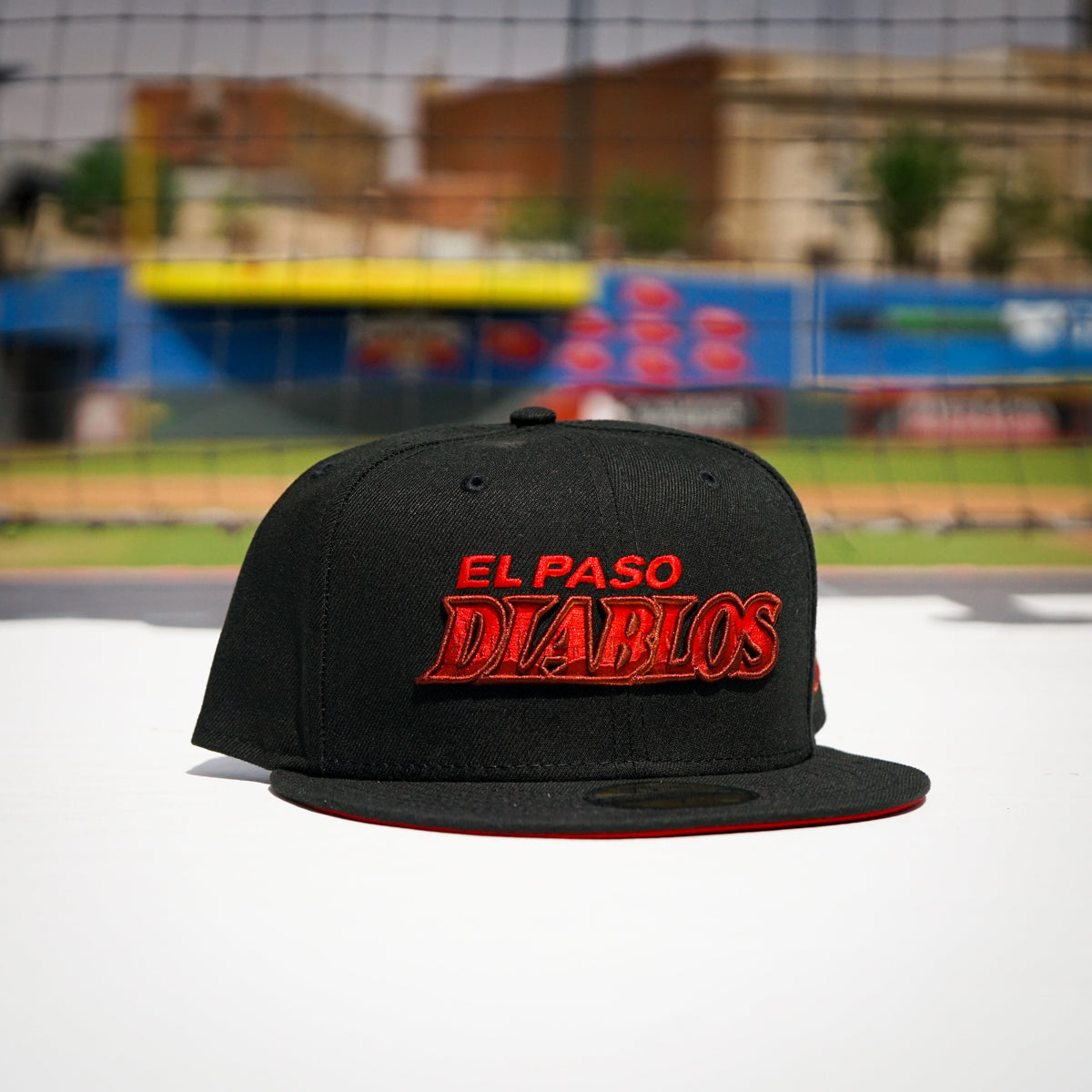 DIABLOS SCARLET WORD MARK NEW ERA 5950 FITTED HAT – Minor League ...