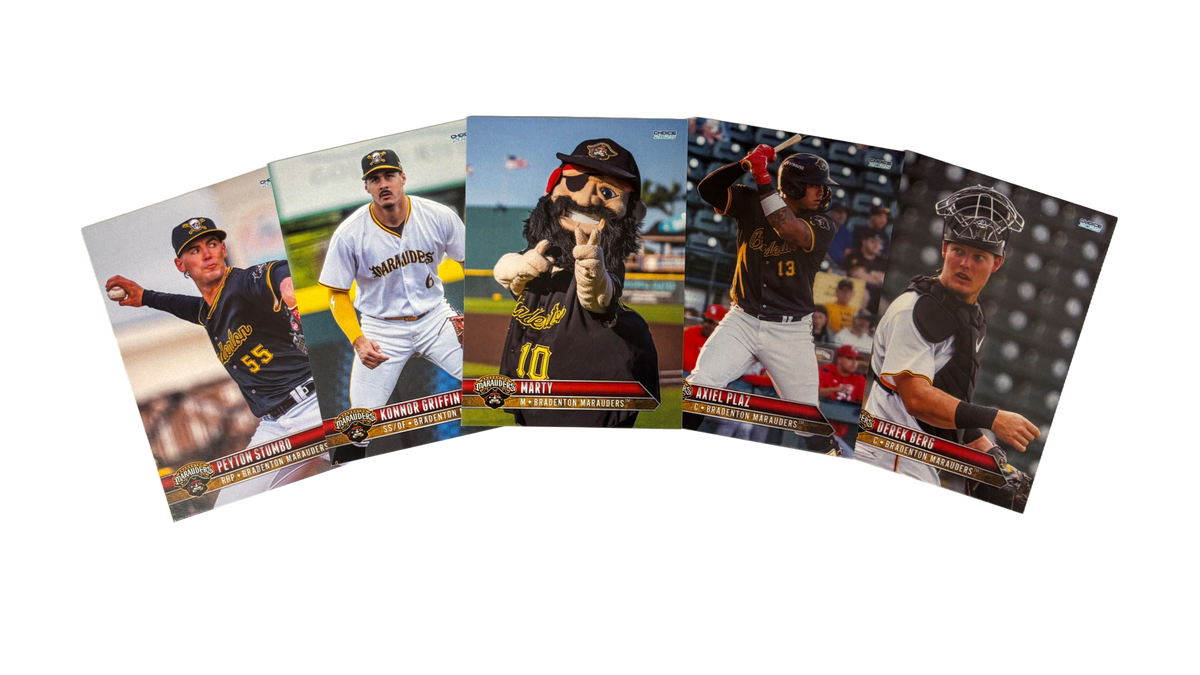 2025 Bradenton Marauders Card Set (Foil Wrap) – Minor League Baseball ...