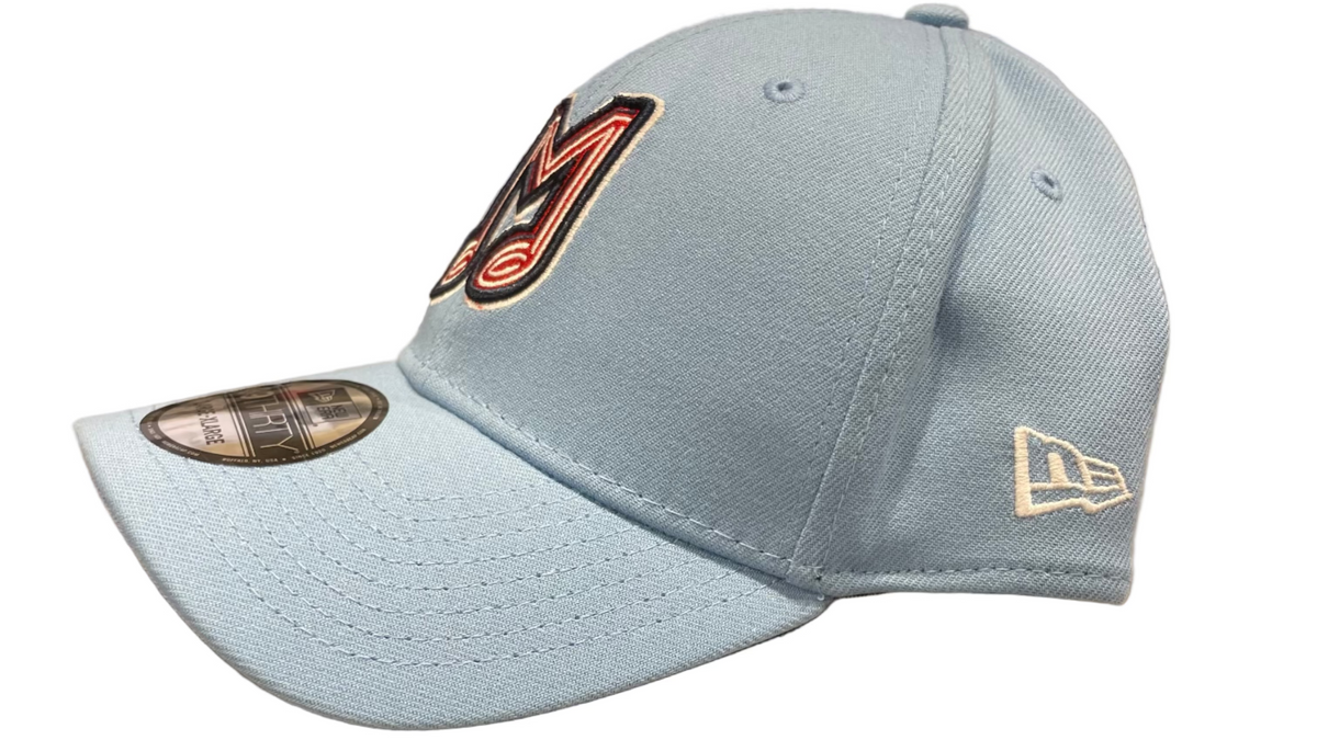 New Era 39Thirty Flex Fit Powder Blue Alternate Cap – Minor League ...