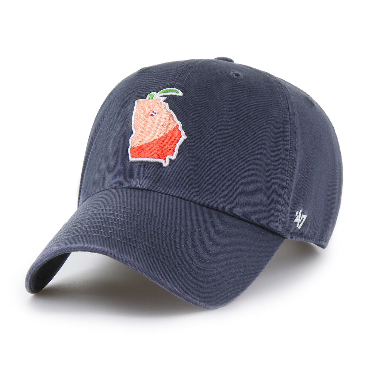 Gwinnett Stripers '47 Navy Georgia Peaches Clean Up Cap – Minor League ...