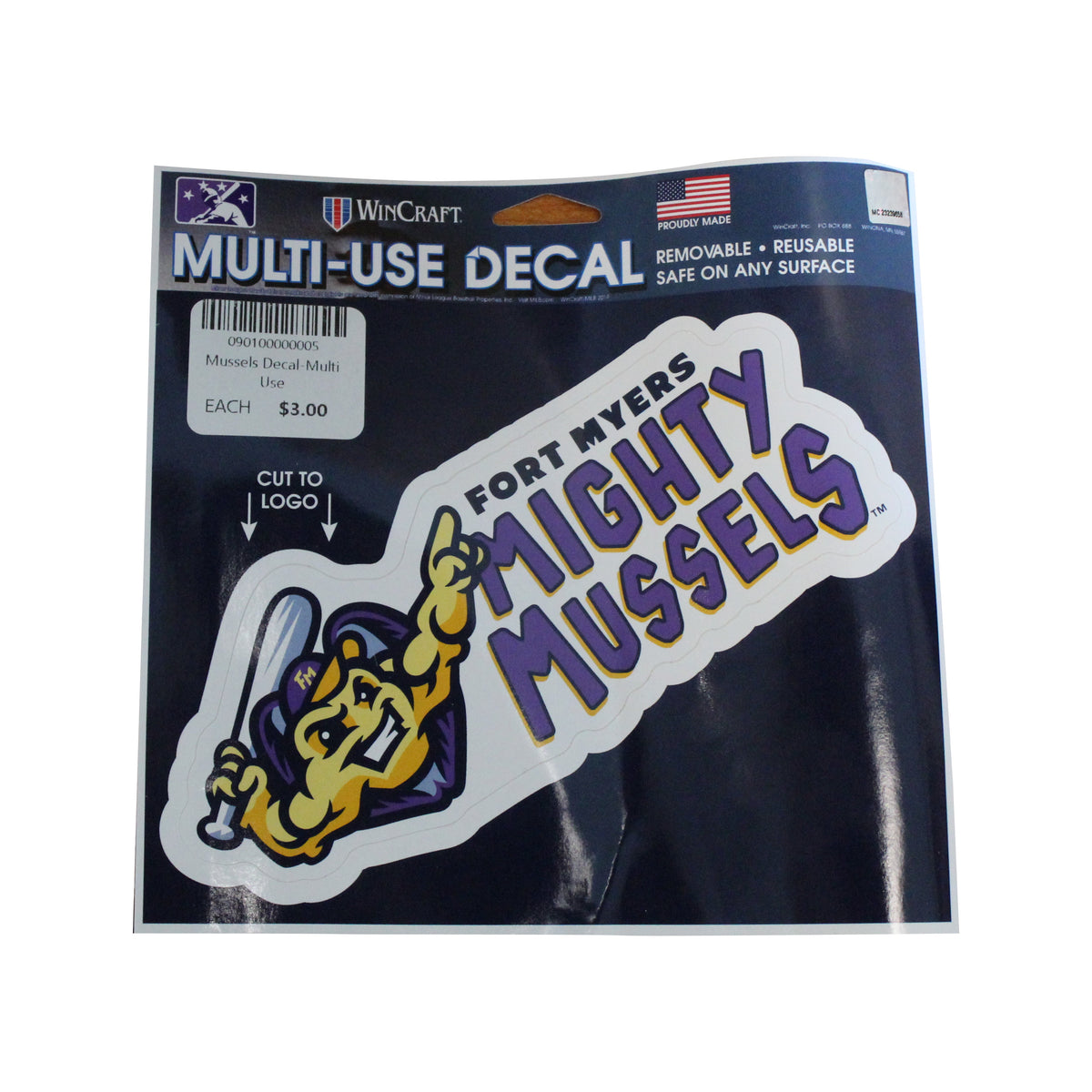 Mighty Mussels Multi-Use Decal – Minor League Baseball Official Store