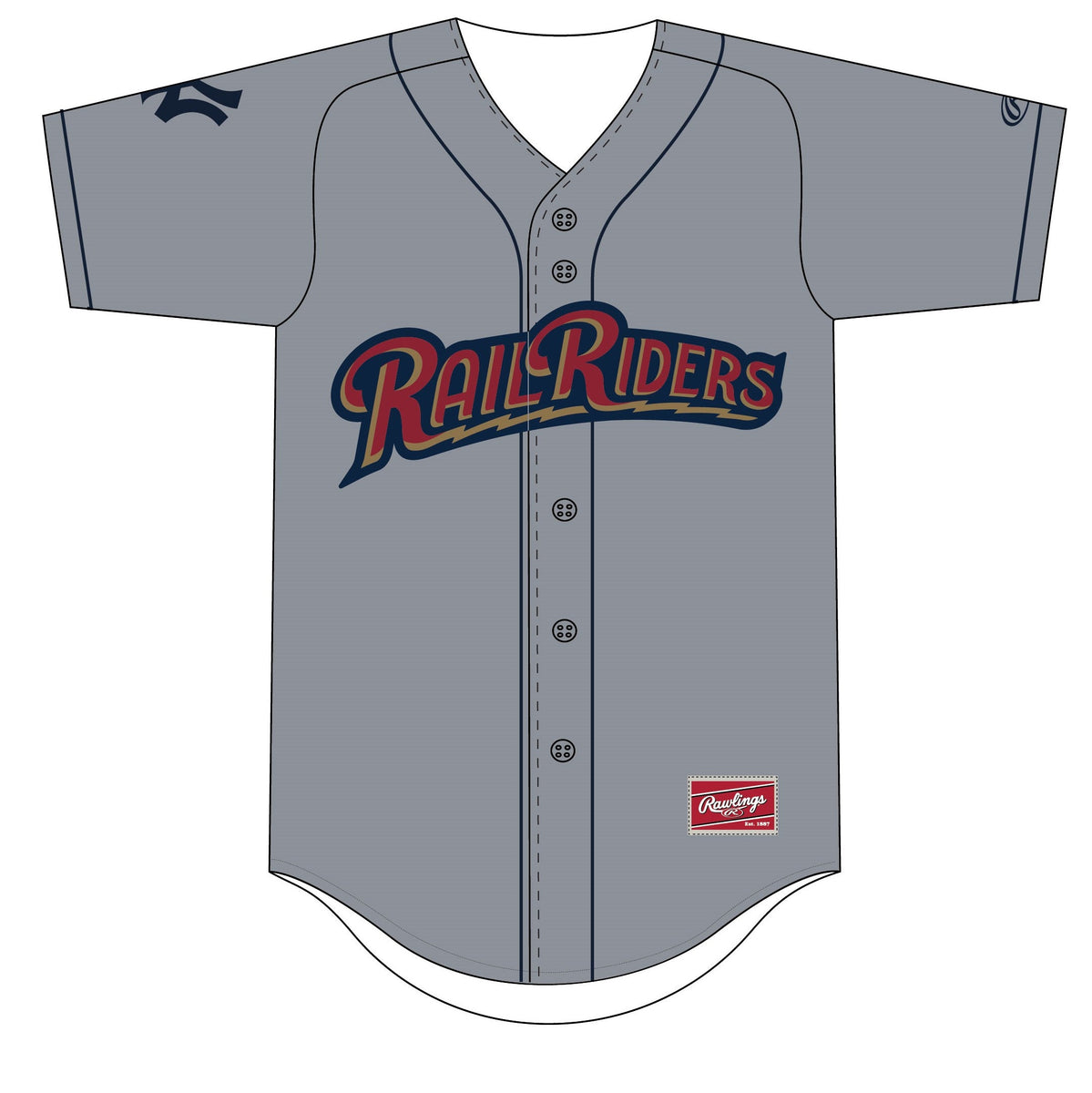 Scranton/Wilkes-Barre RailRiders Rawlings Road Jersey – Minor League ...