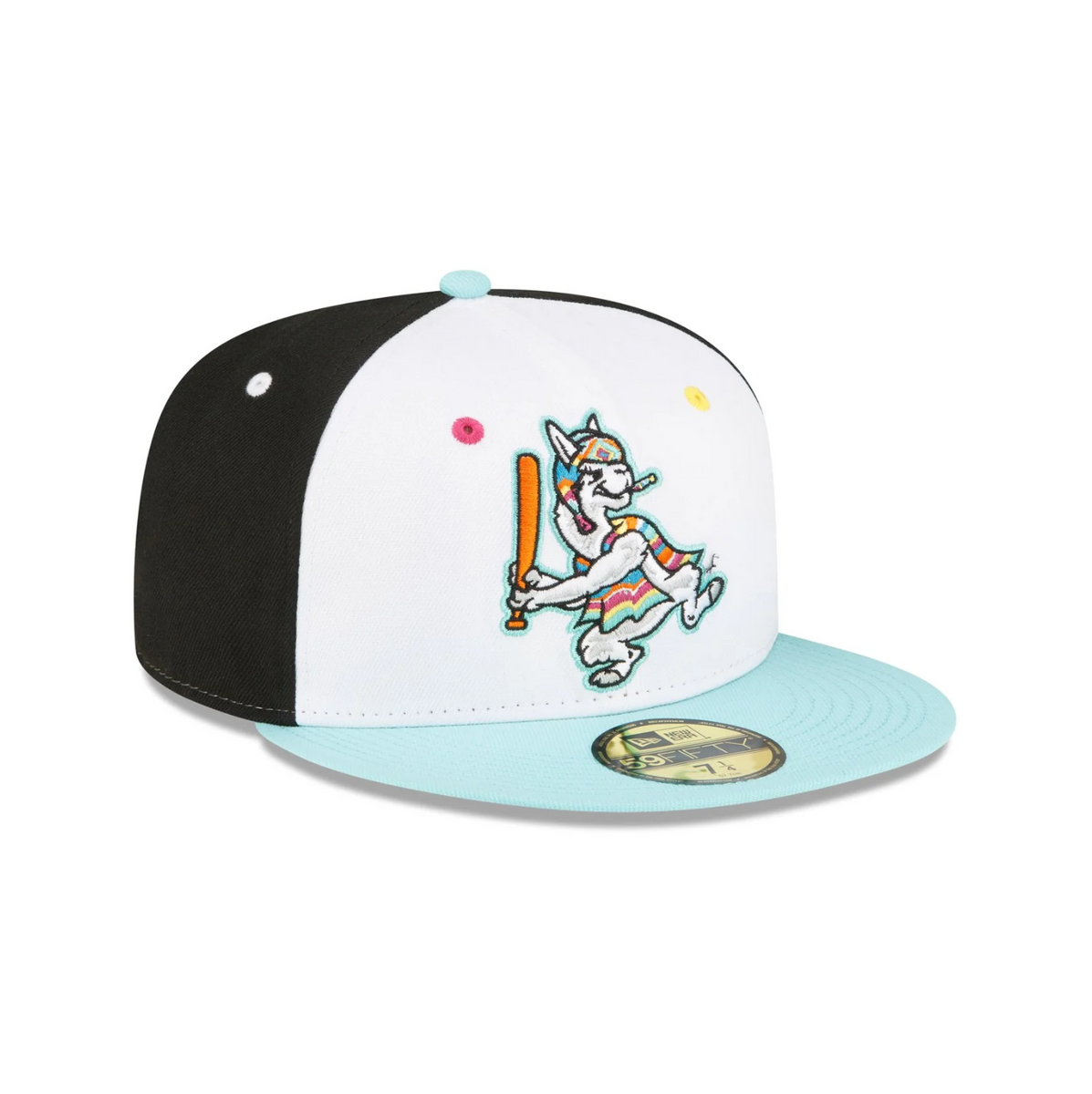 Hickory Crawdads 2024 New Era Llamas de Hickory 59Fifty Fitted Cap ...