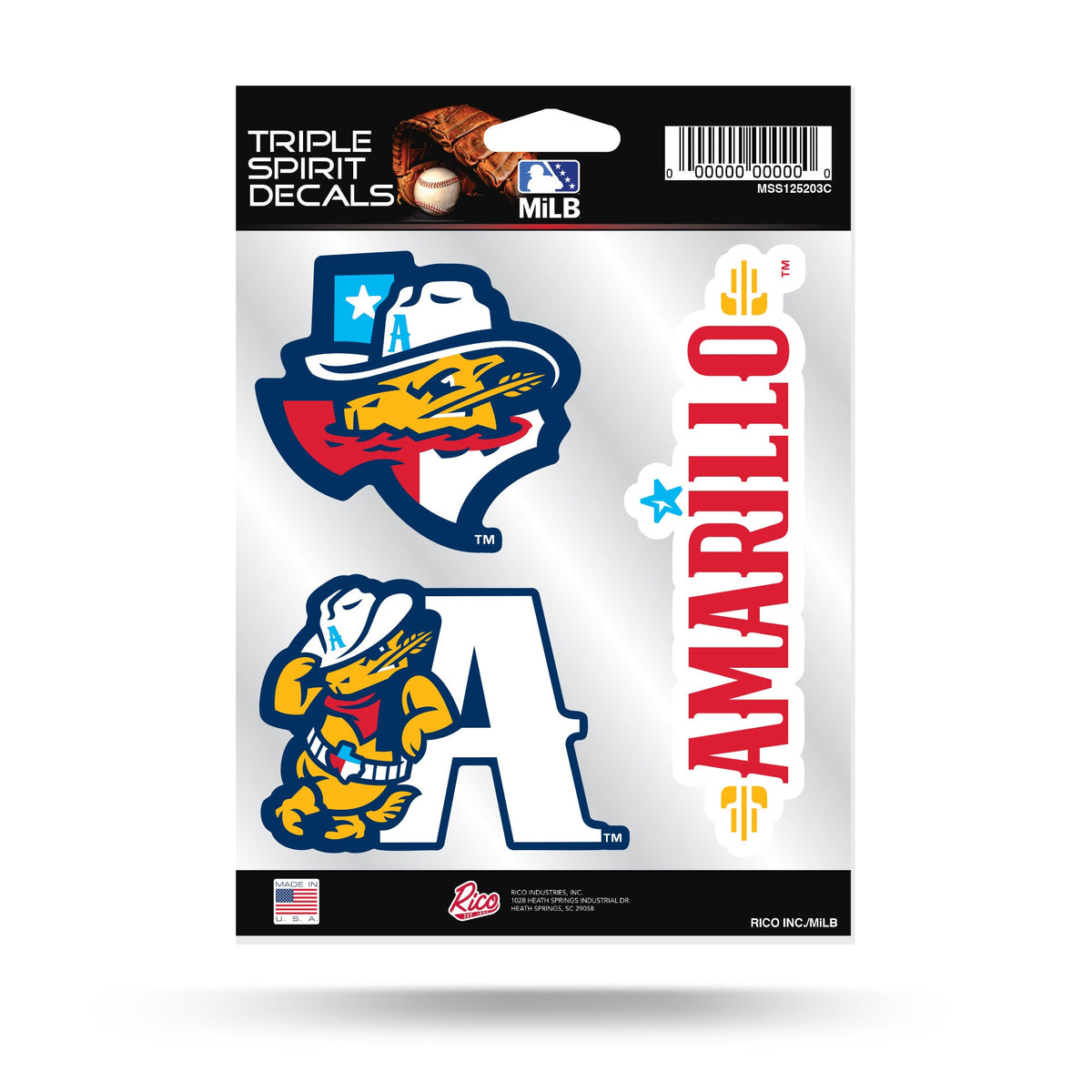 Amarillo Sod Poodles Triple Sticker Pack – Minor League Baseball ...