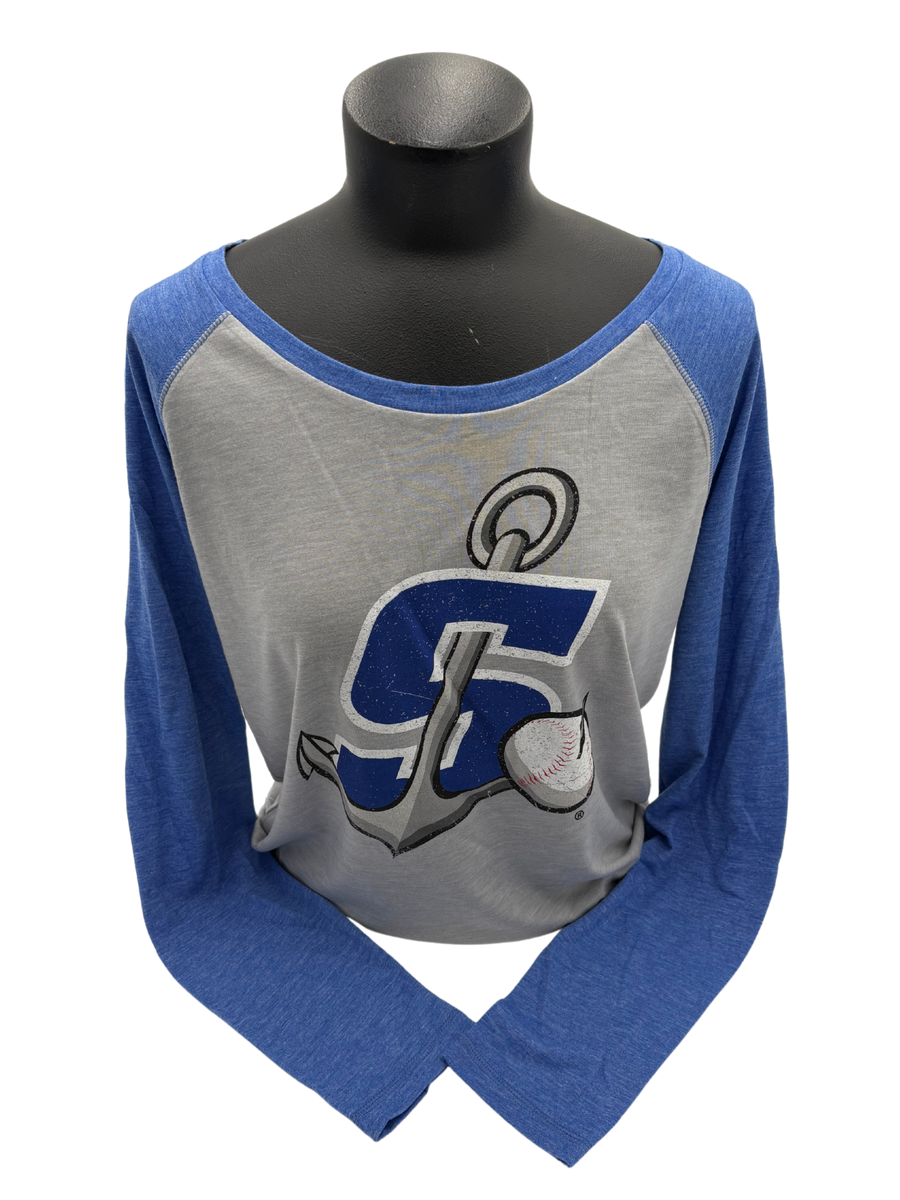 108 Stitches Ladies Vintage Raglan T-Shirt – Minor League Baseball ...