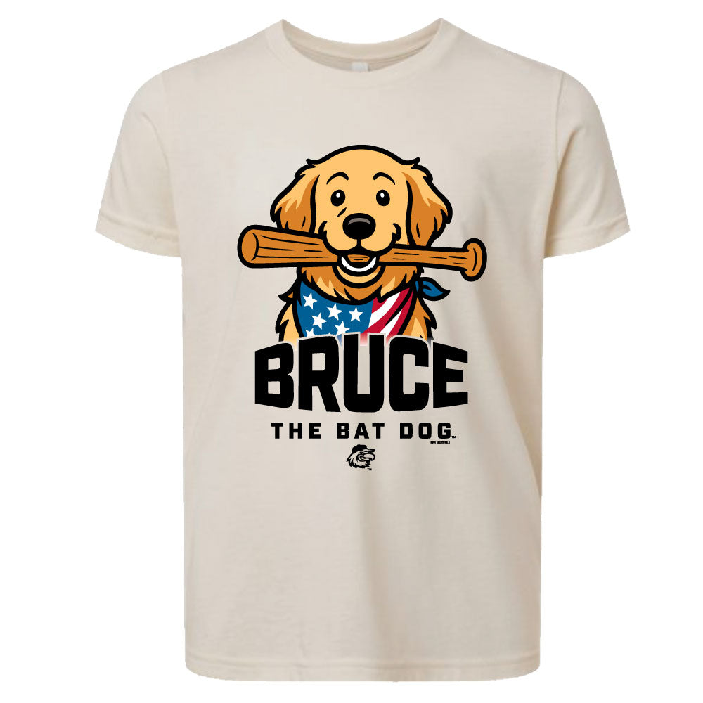 YOUTH Bruce the Bat Dog Cartoon Tee – Minor League Baseball Official Store