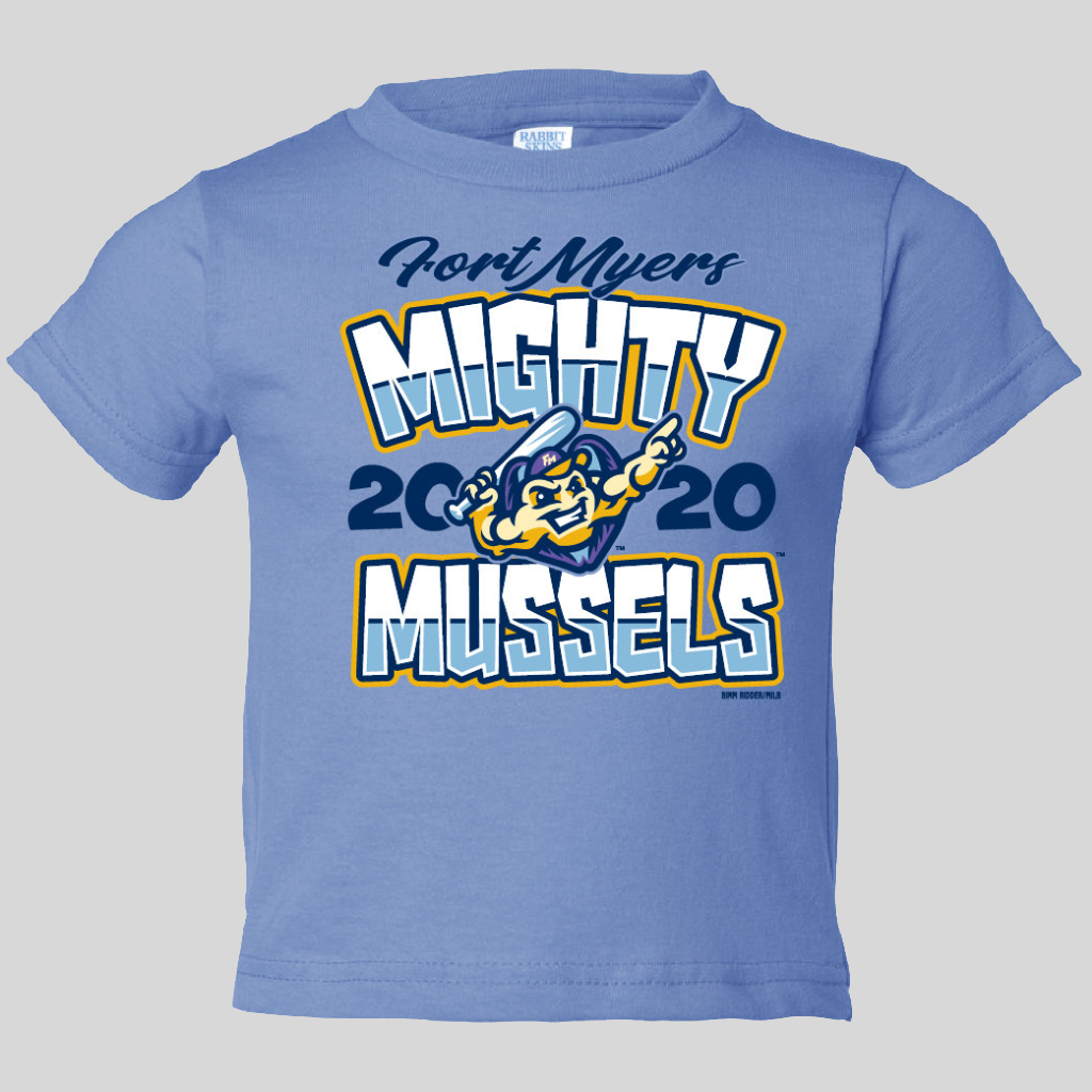 Mighty Mussels Infant BRACING Tee – Minor League Baseball Official Store