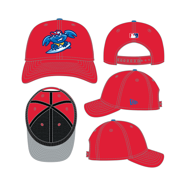 Jersey Shore BlueClaws New Era Player Replica 9FORTY MCROWN Home Cap ...