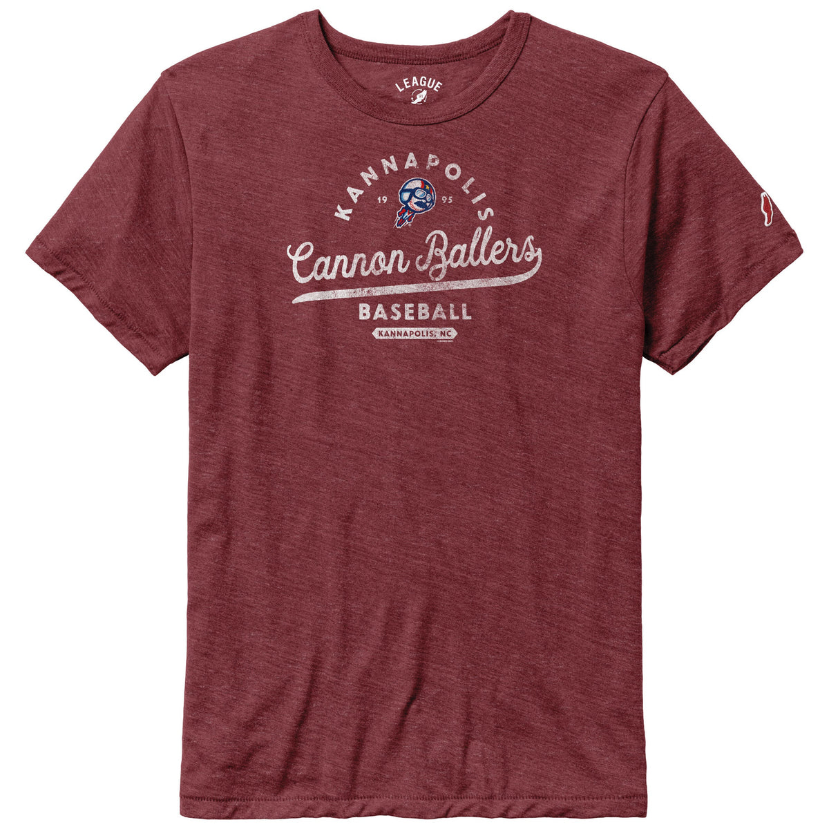 The League Victory Falls Garnet Classic Tee – Minor League Baseball ...
