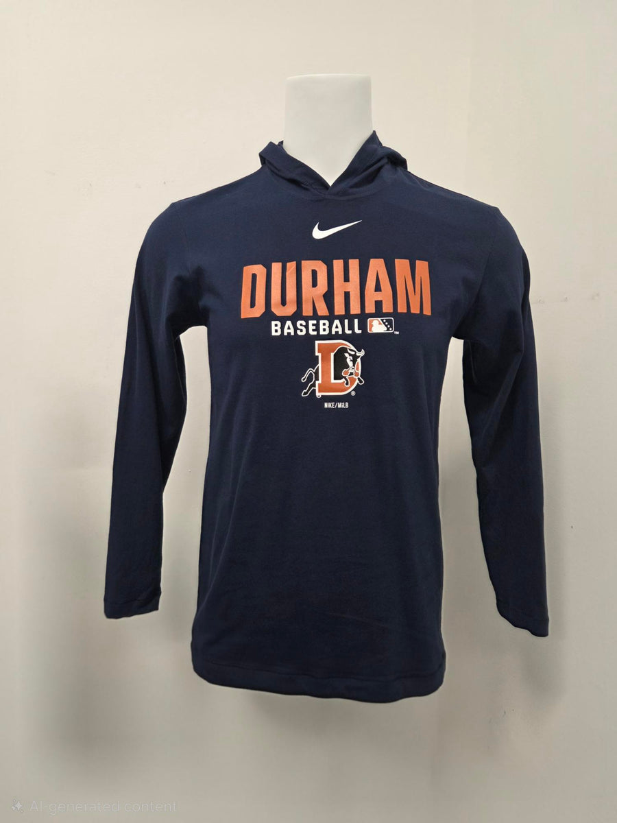 Durham Bulls Nike Dri-Fit L/S Hoodie Tee – Minor League Baseball ...